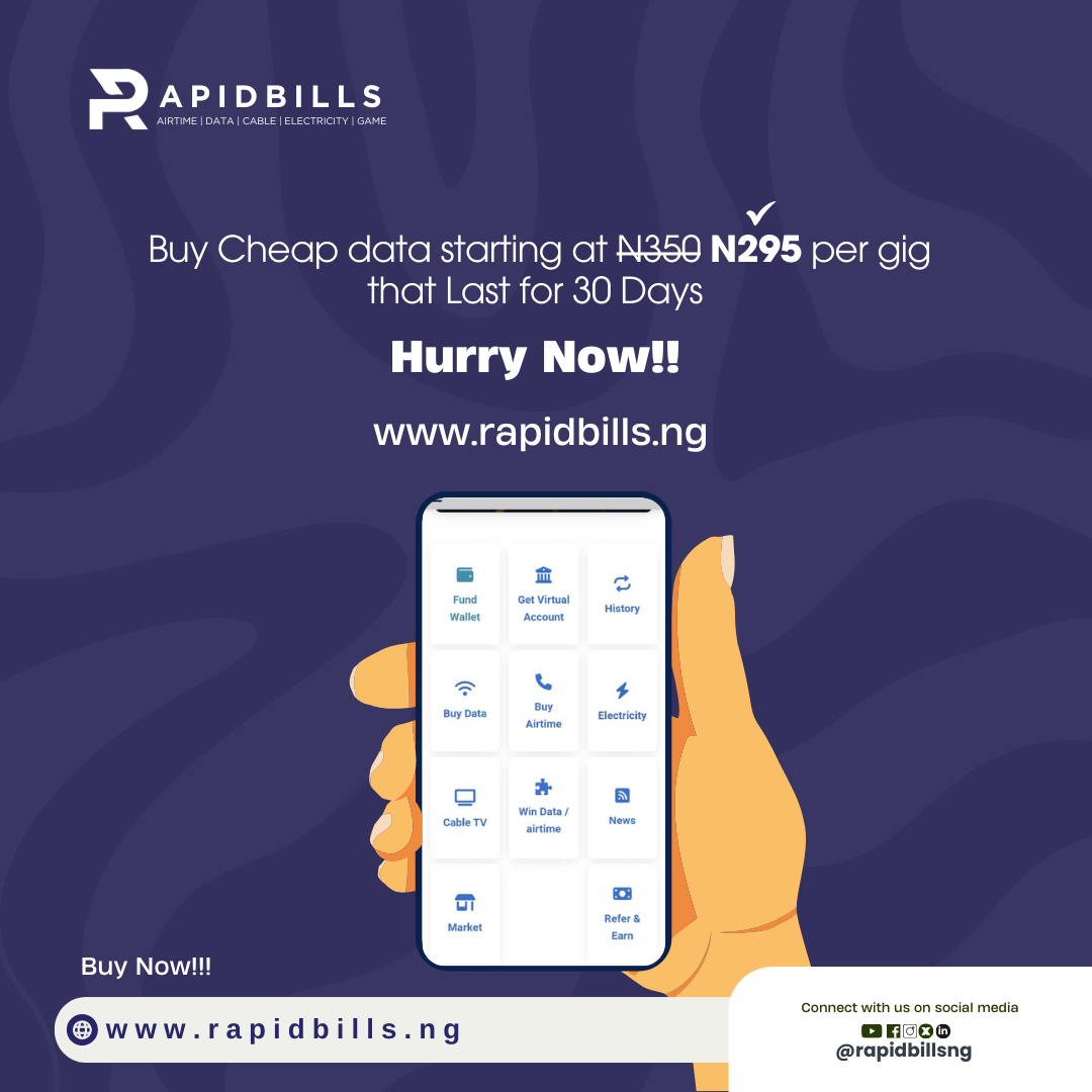How to Use RapidBills.ng for Easy Utility Payments, Airtime and data Conversion in Nigeria