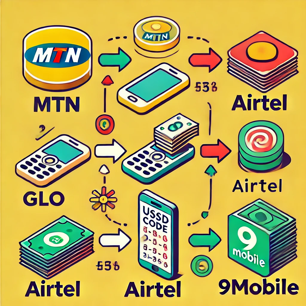 Easy Airtime Transfer: Send Credit on MTN, Airtel, Glo, and 9mobile
